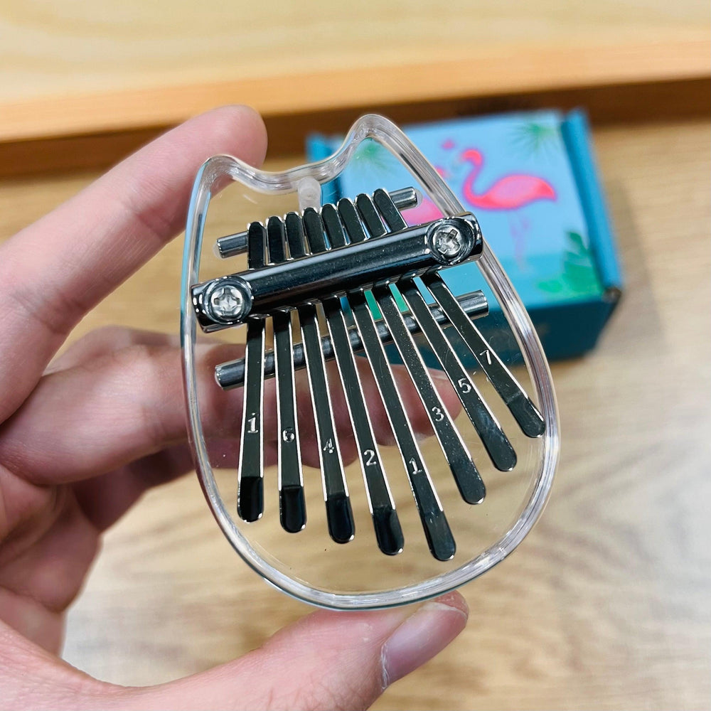 Kalimba Mini 8 Key Acrylic Necklace (2 designs)